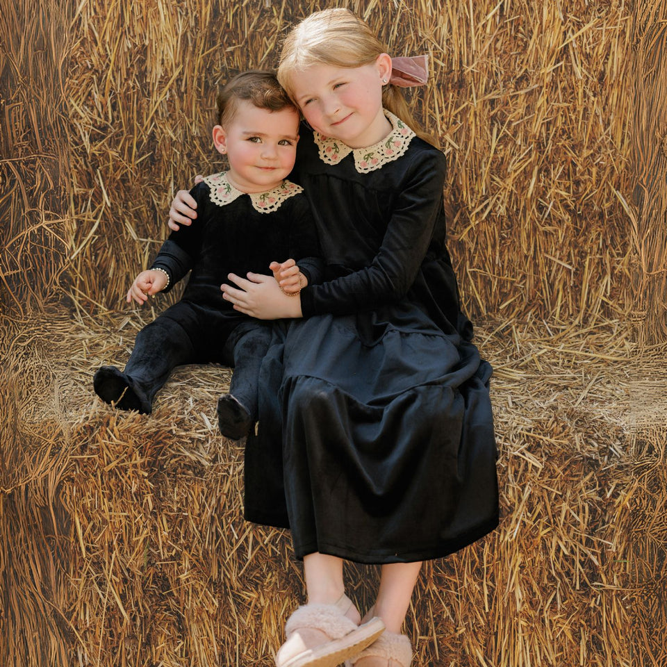 Bonjoy Cherry Crochet Collar Shabbos Robe - BLW25004SR | Hosiery Plus